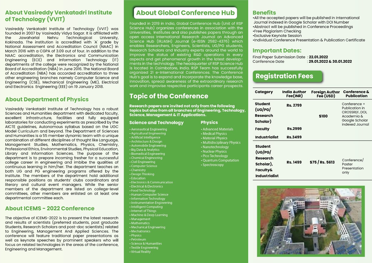 First International Conference on Innovation in Engineering, Management ...